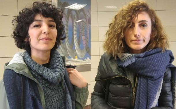 Mezopotamya Ajansı’nın yazı işleri müdürü Çetiner ve muhabiri Ceyhan ...