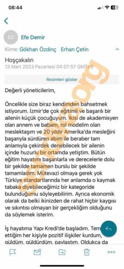Hayatına son veren Yapı Kredi çalışanı mühendis Efe Demir’in ifşa ...